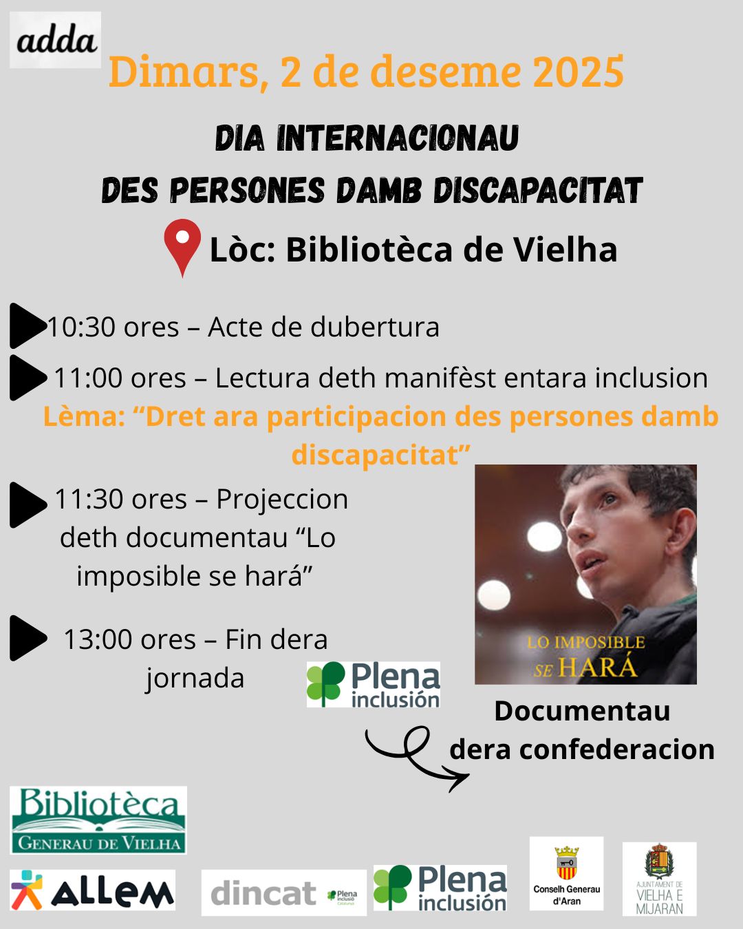 DIA INTERNACIONAU DES PERSONES DAMB DISCAPACITAT - Visitvaldaran.com ...