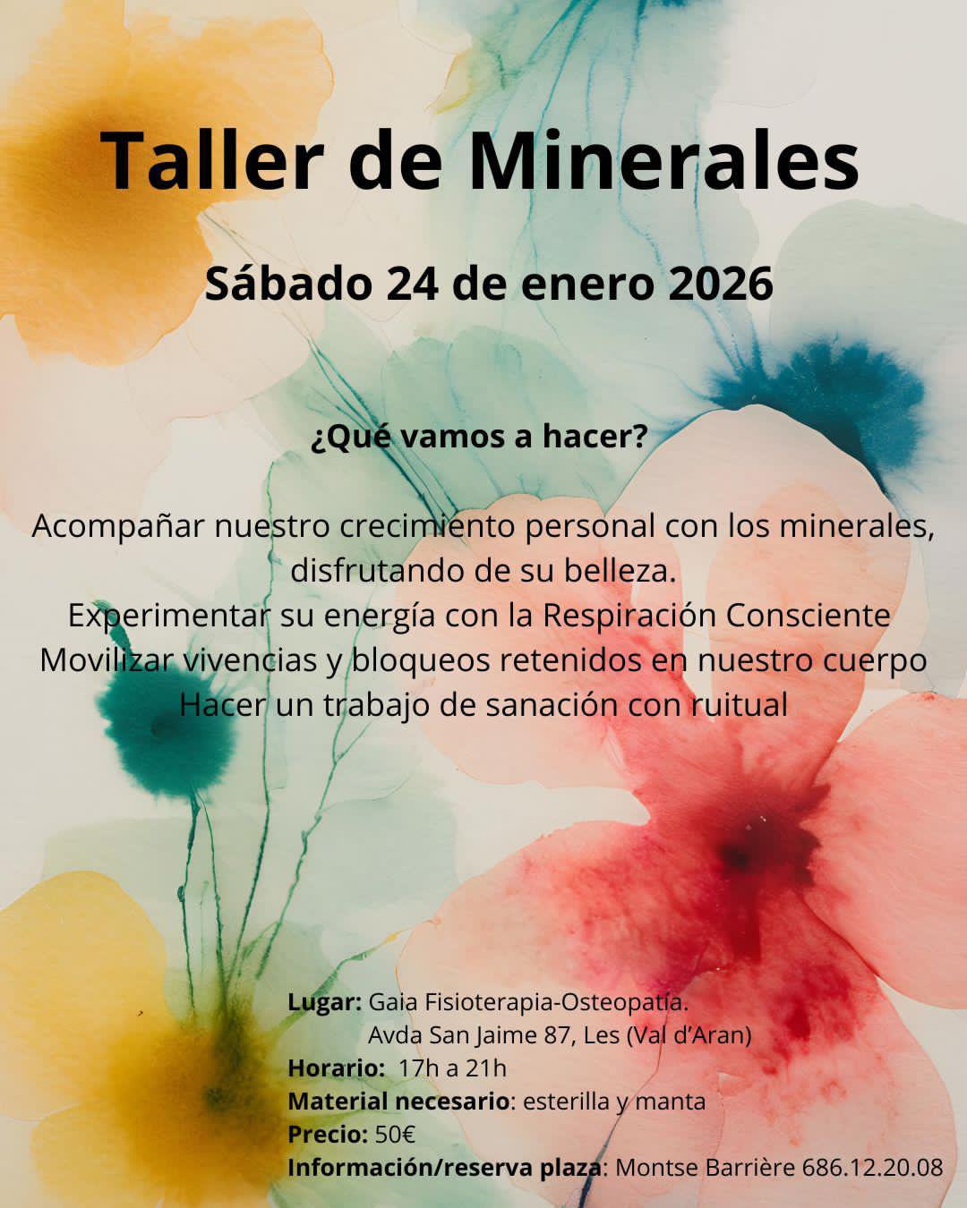 TALLER DE MINERALES - GAIA FISIOTERAPIA, LES - Visitvaldaran.com ...